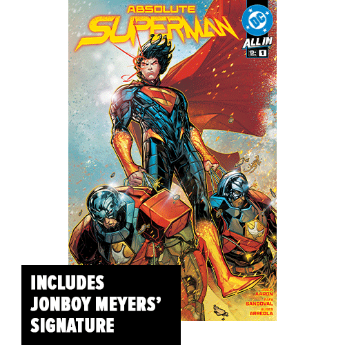 Absolute Superman #1 Exclusive Trade Cover Variant Signed By Jonboy Meyers